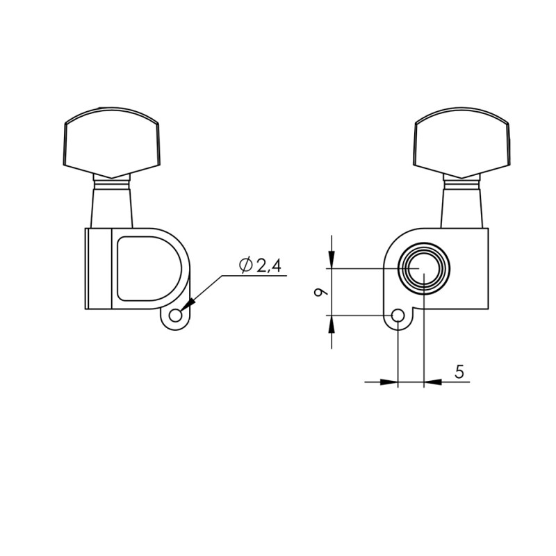 G.V. Hollow electronic backplate
